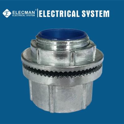 China Zinc IMC Rigid Conduit Watertight Hub with Insulated Throat 1/2 to 4 Inch for sale