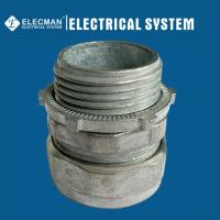 China ELECMAN Zinc EMT Conduit Connector Compression Type 1/2 to 4 Inch UL Listed for sale