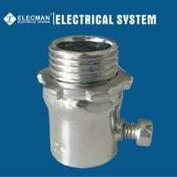 China Zinc Plated Steel EMT Conduit Connector Set Screw 1/2 to 4 Inch UL Listed for sale