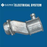 China 1 Inch Zinc EMT Conduit Offset Connector Set Screw Type for Box Connection 1 for sale