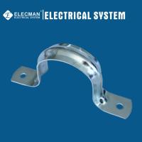 China Galvanized Steel EMT Conduit Strap Two Holes Type 2 Inch UL Listed Conduit Fittings for sale