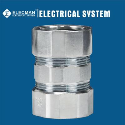 China ELECMAN Steel IMC Rigid Conduit Coupling Compression Type 1/2 to 4 Inch UL Listed for sale