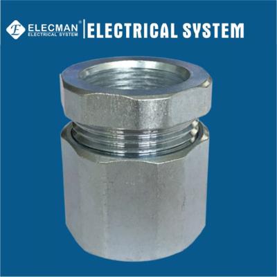China IMC Conduit Three Piece Steel 1 Inch Rigid Coupling Threaded Connection for sale