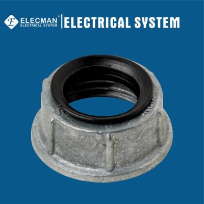 China ELECMAN Zinc IMC Rigid Conduit Insulated Bushing Threaded Connection 1/2 to 4 Inch for sale