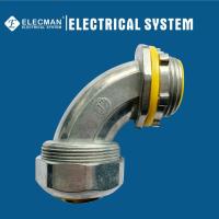 China Zinc 90 Degree Liquid Tight Conduit Connector 2 Inch Flexible Conduit Fitting for sale