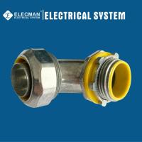 China Zinc 90 Degree Liquid Tight Conduit Connector 2 Inch Flexible Conduit Fitting for sale