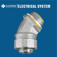 China Malleable Iron Liquid Tight Conduit Connector 45 Degree 3/8 to 4 Inch NPT for sale