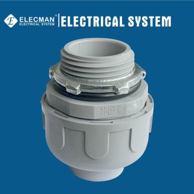 China Straight Nylon Liquid Tight Conduit Connector 3/8 to 2 Inch UL Listed for sale