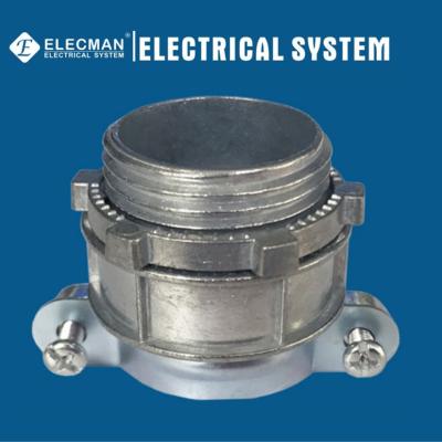 China ELECMAN Zinc Flexible Conduit Connector Take-All 1 Inch UL Listed Fittings for sale