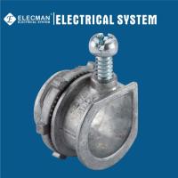 China ELECMAN Zinc BX Flexible Conduit Connector Set Screw Cable to Box 3/8 in for sale