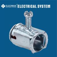 China ELECMAN Steel Cable Connector Snap-In Set Screw 1/2 to 3/4 Inch MC Conduit Fitting for sale