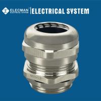 China Nickel Plated Brass Waterproof Cable Gland Threaded Type for sale