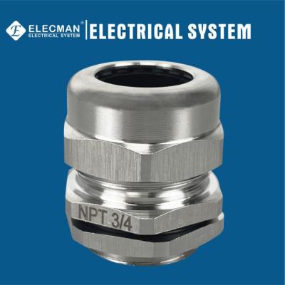 China SS304/SS316 Stainless Steel Waterproof Cable Gland Threaded Type for sale