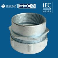 China IEC 61386 Zinc Rigid Conduit Liquid Tight Connector 1 Inch Threaded Type 20mm to 50mm for sale