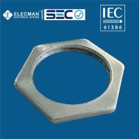 China Steel IEC 61386 Rigid Conduit Locknut Hexagonal Type 20mm to 50mm for sale