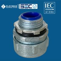 China IEC 61386 Zinc Liquid Tight Conduit Connector Straight 20mm to 110mm for sale
