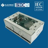 China IEC 61386 Steel Electrical Conduit Junction Box 118x76x40mm Galvanized for sale