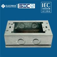 China IEC 61386 Steel Electrical Conduit Junction Box 118x76x40mm Galvanized for sale