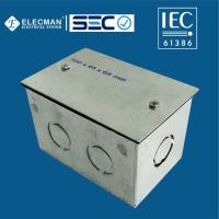 China IEC 61386 Steel Welded Electrical Junction Box 100x65x65mm with Cover and Gasket for sale