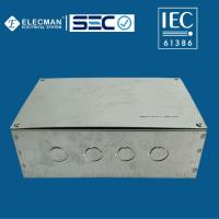 China IEC 61386 Steel Cable Junction Box Waterproof 300x200x100mm 14 Knockouts for sale