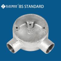 China BS4568 Malleable Iron Two Way Angle Conduit Outlet Box 20mm 32mm for sale