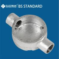 China BS4568 Malleable Iron Through Outlet Box Two Way Type 20mm 32mm Electrical Conduit Box for sale