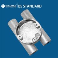China BS4568 Malleable Iron H Outlet Box 20mm 25mm Four Way Conduit Gang Box for sale