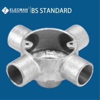 China ELECMAN BS4568 Malleable Iron Five Way Conduit Outlet Box 20mm 25mm for sale