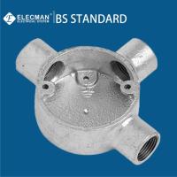 China BS4568 Malleable Iron Tee Outlet Box Three Way Type 20mm 32mm for sale
