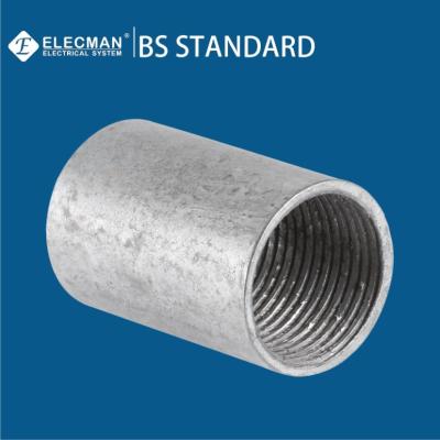 China BS4568 BS31 Malleable Iron Conduit Coupler 20mm 32mm Steel Fittings for sale