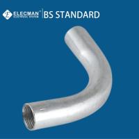 China Galvanized Malleable Iron Steel Solid 90 Degree Conduit Bend 20mm 25mm BS4568 for sale
