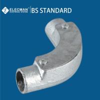China BS4568 Malleable Iron Inspection Bend 90 Degree 20mm 25mm EMT Conduit for sale