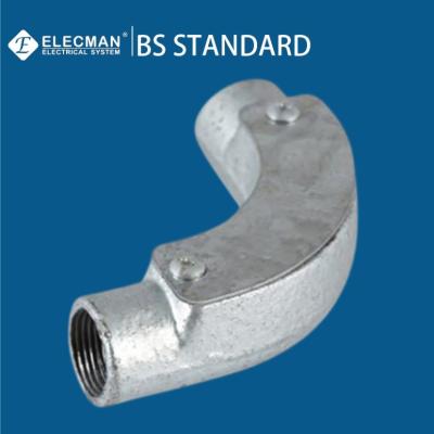 China BS4568 Malleable Iron Inspection Bend 90 Degree 20mm 25mm EMT Conduit for sale