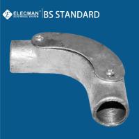 China BS4568 Malleable Iron Inspection Bend 90 Degree 20mm 25mm EMT Conduit for sale