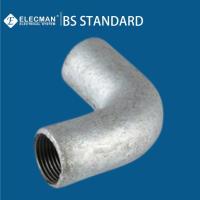 China BS4568 Malleable Iron Solid Elbow 90 Degree 20mm 25mm Electrical Conduit Fitting for sale