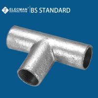 China BS4568 20mm 25mm Malleable Iron Electrical Conduit Tee 90 Degree Type for sale