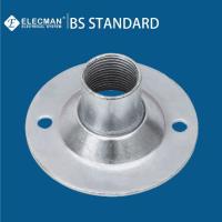 China BS4568 Galvanized Steel Circular Conduit Female Dome Cover 20mm 25mm for sale