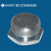 China BS4568 Malleable Iron and Steel Hexagon Head Plug 20mm to 32mm Zinc Plated for sale