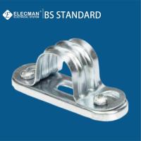 China BS4568 Galvanized Steel Spacer Bar Saddle With Base 20mm to 32mm for sale