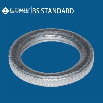 China Galvanized Steel Milled Edge Conduit Lock Ring Locknut BS4568 20mm 25mm for sale