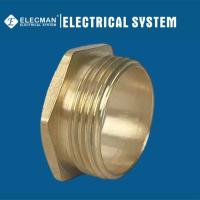 China BS4568 20mm-32mm Threaded Male Brass Conduit Bushing Short Type for Electrical Termination for sale
