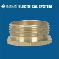 China BS4568 20mm-32mm Threaded Male Brass Conduit Bushing Short Type for Electrical Termination for sale