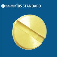 China BS4568 Brass Slotted Electrical Conduit Plugs 20mm to 32mm for sale