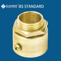 China BS4568 Brass Conduit Male Adaptor with Screw and Locknut 20mm to 2 inch for sale