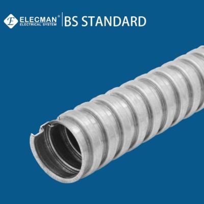 China Galvanised Carbon Steel Flexible Metal Conduit BS4568 25mm 30m Roll for sale