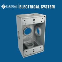 China Aluminum 1 Gang Weatherproof Electrical Box 5 X-Config Holes 18.3 cu In UL Listed for sale