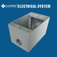 China ELECMAN Aluminum 1 Gang Deep Weatherproof Outlet Box 3 Holes 23.8 cu.in. UL Listed for sale