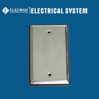 China ELECMAN Aluminum 1 Gang Weatherproof Blank Cover 2-3/4x4-1/2 Inch Device Mount for sale