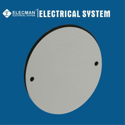 China ELECMAN 4 Inch Aluminum Round Weatherproof Blank Cover for Electrical Box UL Listed for sale