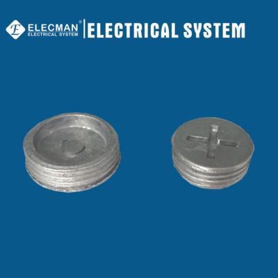 China Aluminum Weatherproof Outlet Box Closure Plugs 1/2 to 1 Inch UL Listed for sale